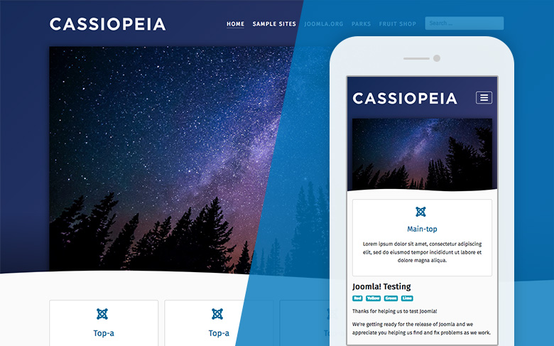 Joomla 4 New Front end Template Preview Cassiopeia Template IJoomla 