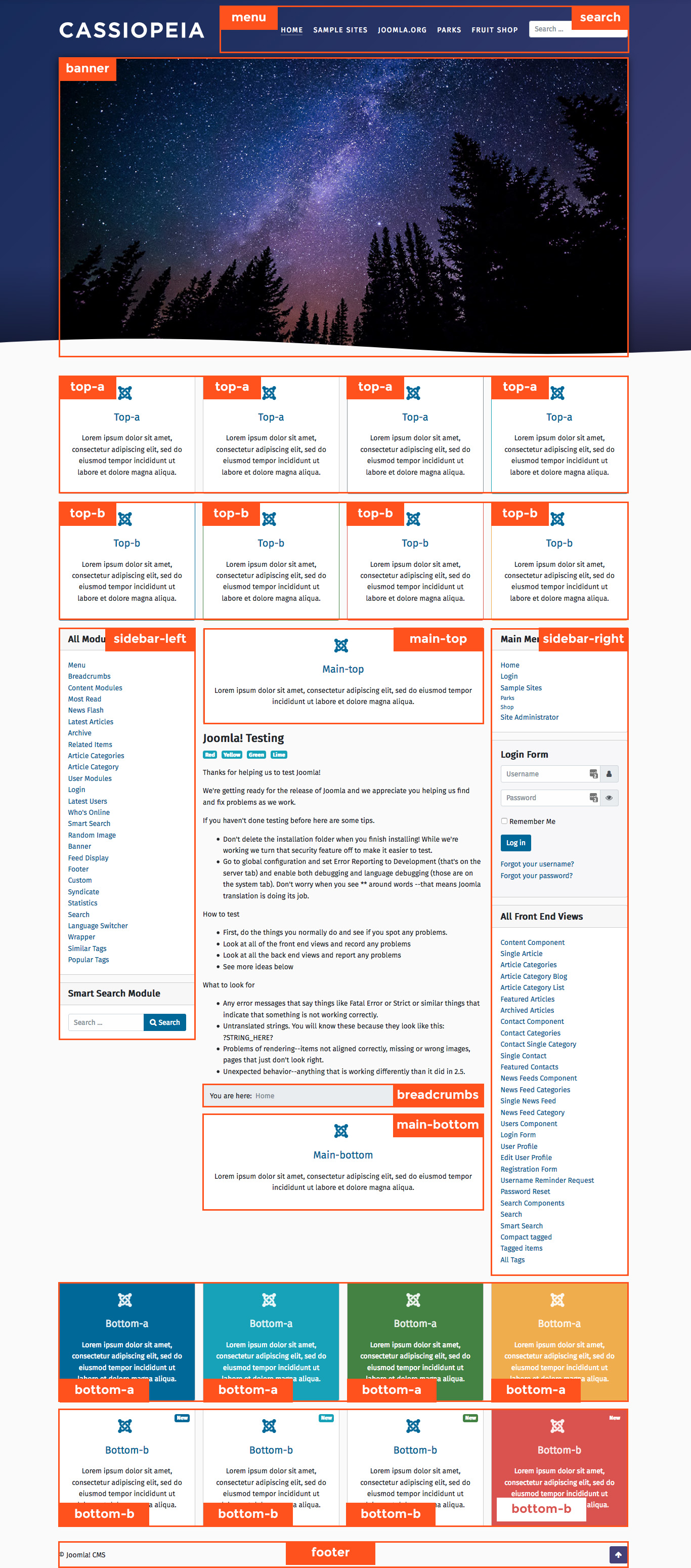 Joomla 4 New Front end Template Preview Cassiopeia Template IJoomla 