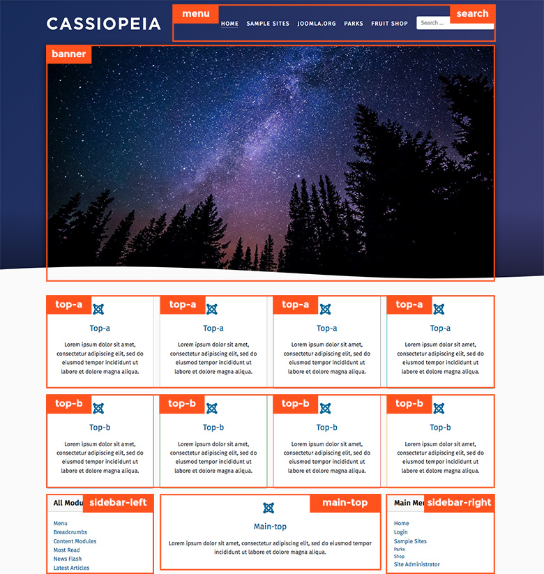 Joomla 4 New Front end Template Preview Cassiopeia Template IJoomla 