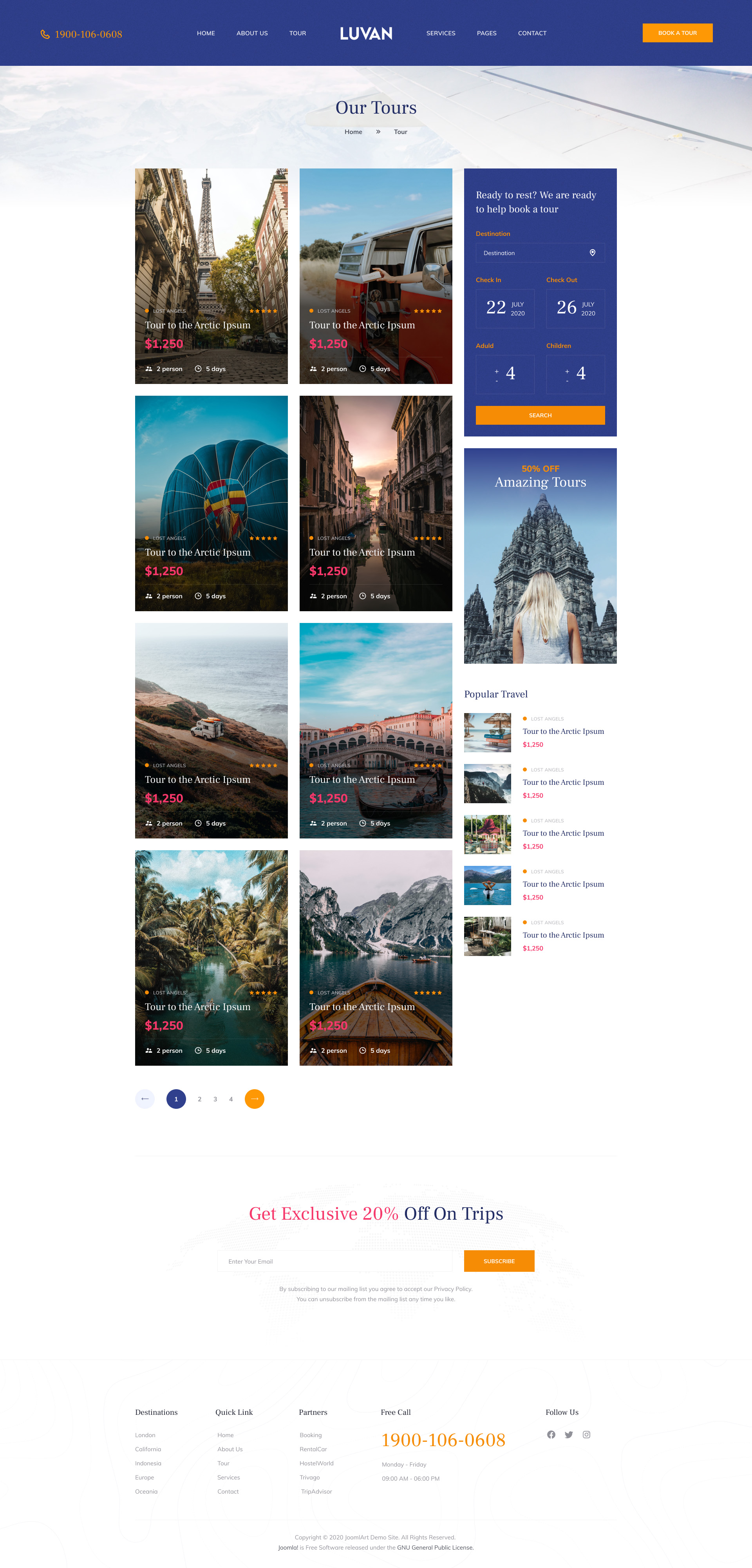 [PREVIEW] JA Travellux: Joomla Travel Booking Template For Travel ...